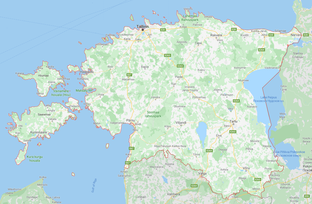 Eesti linnad elanike rahvaarvu järgi + Eesti kaart – Teadmiseks.ee